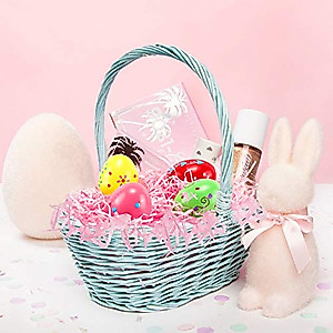 Multicolor Easter Bsket Grass, 10 Colors Paper Shred Easter Grass Recyclable Paper Grass for Easter Gift Basket Boxes Filler Easter Party Decoration Supplies
