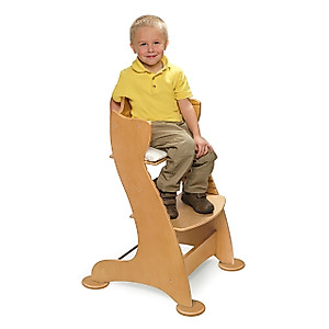 Embassy Convertible Height Adjustable Wood Baby High Chair with 2 Trays