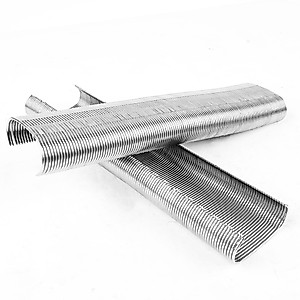 meite C560-14 Gauge 1-1/2-Inch Crown Galvanized C Rings Staples Compatible with MTC560 14GA Hog Ring Plier in Wire Fastening, Building Landscape Gabions (10,000 PCS)