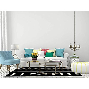 African mud Cloth Black and White Area Rugs Non-Slip Floor Mat Doormats Home Runner Rug Carpet for Bedroom Indoor Outdoor Kids Play Mat Nursery Throw Rugs Yoga Mat