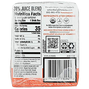 Honest Kids Strawberry Peachy Keen, 6 Fl oz (Pack Of 8)