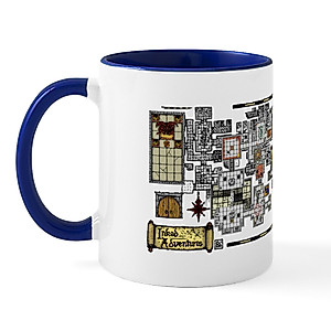 CafePress My Dice Mug Dungeon Map Ceramic Coffee Mug, Tea Cup 11 oz