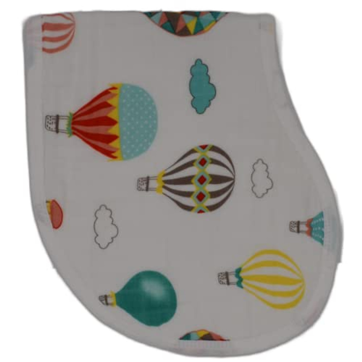 JAXMAN COLLECTION Muslin Burp Cloth for Boys & Girls, 70% Bamboo / 30% Cotton Washcloth, Face Towel, Burp Cloth, Unisex (Hot Air Balloon/Stars)