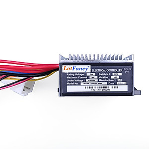 24V Control Module, 7 Connectors, 6-Pin Throttle, Model: HB2430-TYD6K-FS-ROHS, Fit for Razor Ground Force Drifter (V3+), Crazy Cart (V1-4), Dune Buggy(V12+), Razor Ground Force Go Kart (V13+)