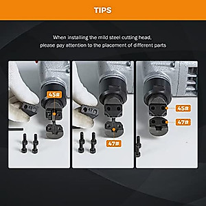 BEAMNOVA Metal Cutter Tool Electric Sheet Metal Nibbler Metal Sheets Cutter Kit Hand Tool Stainless Steel Metal Cutting Tools