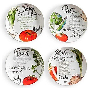 Rosanna Pasta Italiana Dipping Dish, Set of 4, White, Small