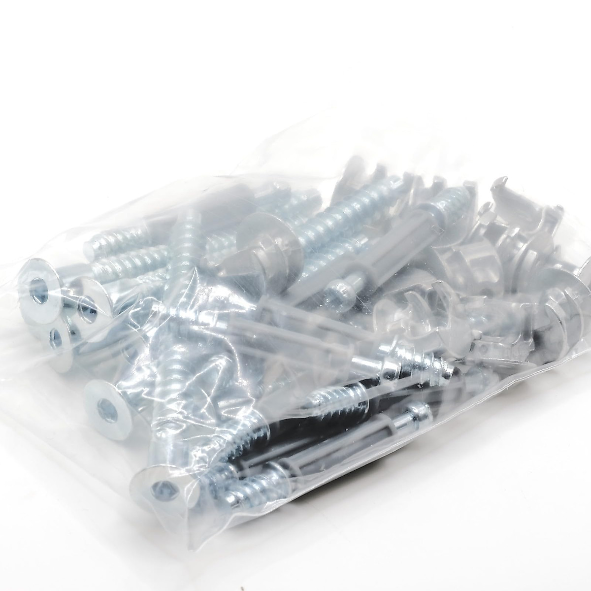 ReplacementScrews Hardware Kit Compatible with IKEA KALLAX 1 x 4 Shelf Units - All Screws (104321) Dowels (118331) & Metal Cams