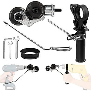 Electric Drill Shear Attachment Cutter Nibbler, Electric Drill Plate Cutter Metal Nibbler Drill Attachment with adapter, Universal Sheet Metal Cutter Knife for Cutting Iron, White Sheet, Steel, Copper