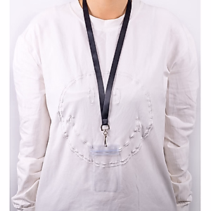 30 Pack Lanyards with ID Holder, Waterproof ID Holder with Lanyard (Assorted Rainbow 6 Colors)