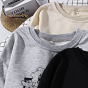 MODNTOGA Coffee Skeleton Sweatshirt Women Halloween Sweatshirt Long Sleeve Skeleton Drinking Coffee Crewneck Pullover Tops (Grey, M)