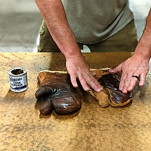 Huberd’s Shoe Grease, 7.5oz: Waterproofs, Softens, Conditions Leather. Protects Shoes, Boots, Sporting Goods, Saddle & Tack. Restores Dry, Cracked, Scratched Leather. Small Batched since 1921!