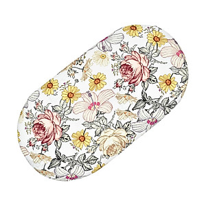 Baby Bassinet Crib Sheets, Baby Cradle Sheets,Breathable Printed Mattress Pad Cover for Cradle and Bassinet Mattress (32''x16.5'')