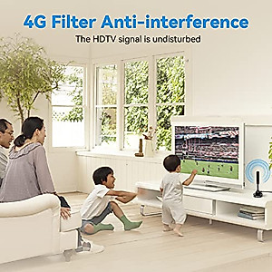 Chaowei Digital TV Antenna-DVB66 Portable Indoor Outdoor TV Antenna with Magnetic Base,16.5ft Long Cable,Omnidirectional Receiving-Support 4K 1080P TV