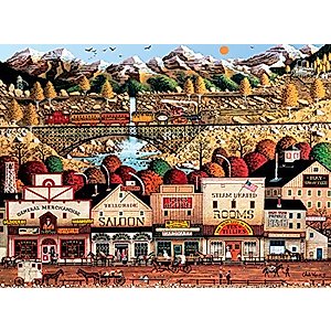 Buffalo Games - Charles Wysocki - Sleepy Town West - 1000 Piece Jigsaw Puzzle