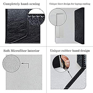 Alapmk Protective Case for 14" Asus Q406DA & Dell Vostro 5401 5402/Latitude 7400/Latitude 5400 5401 5410 5411/Latitude 5400 Chromebook Enterprise/Inspiron 14 5401 5405 5408 5402 5409 Laptop,Black