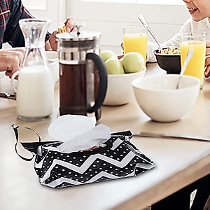 Baby Wipes Dispenser, On-The-Go Wipes Dispenser ,Portable Wet Reusable Refillable Wipe Holder Container for Diaper Bag Lightweight Travel Wipe Pouch Cases