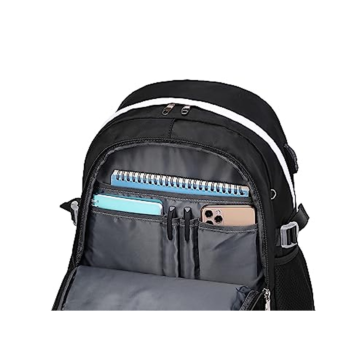 Wadirum Women Casual Backpack Set Girl School Bookbag Set Cute Laptop Ruaksack Black