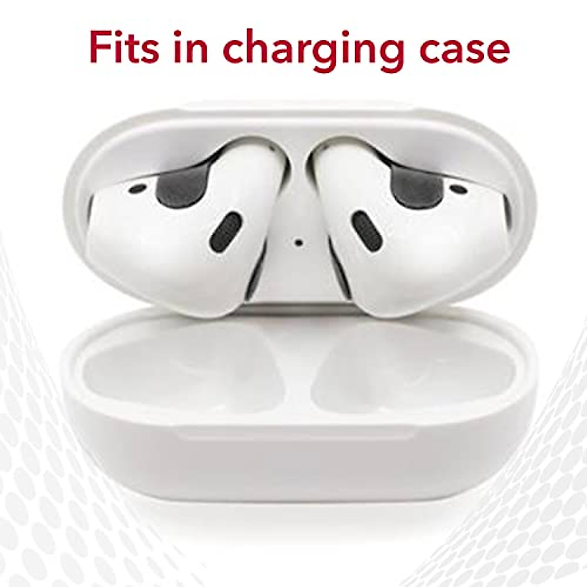 Setex Gecko Grip Anti-Slip Grip Pads Designed for Apple AirPods [Fits in Charging Case] Maximum Sweat Performance (12 Pads)