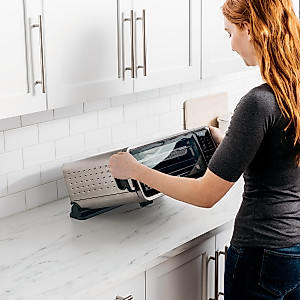 Ninja FT205CO Digital Air Fry Pro Countertop 10-in-1 Oven w/Extended Height, XL Capacity, Flip Up & Away Storage, with Air Fry Basket, Sheet Pan, Broil Rack, Wire Rack & Crumb Tray, Silver (Renewed)