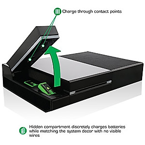 Nyko Modular Power Station - 2 Port Power Station with 2 Rechargeable Batteries for Xbox One