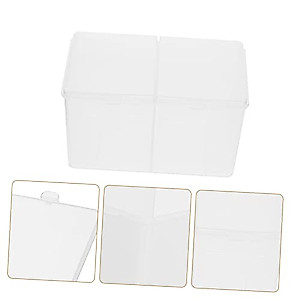 FOMIYES 3pcs Nail Towel Storage Box Drawer Organizer for Makeup Desk Dispenser Desktop Stationery Box Cotton Swab Container Makeup Brush Holder Makeup Cotton Pad Organizer Cotton Pad Box