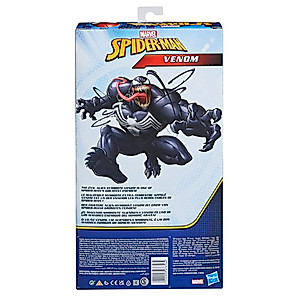 Marvel Titan Hero Series Deluxe Venom Toy 12-Inch-Scale Collectible Action Figure, Kids Ages 4 and Up
