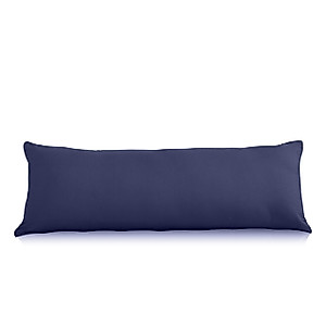 EVOLIVE Ultra Soft Microfiber Body Pillow Cover/Pillowcases 21"x54" with Hidden Zipper Closure (21"x54" Body Pillow Cover, Navy)