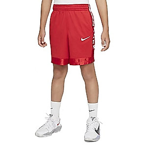 Nike Boy's Dry Shorts Elite Stripe (Little Kids/Big Kids) University Red/White SM (7-8 Big Kid)