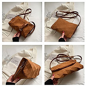 XCYY Women Handbag PU Leather Women Crossbody Bags Lattice Fashion Square Shoulder Bag Luxury Handbags Clutches (Color : Blue, Size : 26x4x17cm)