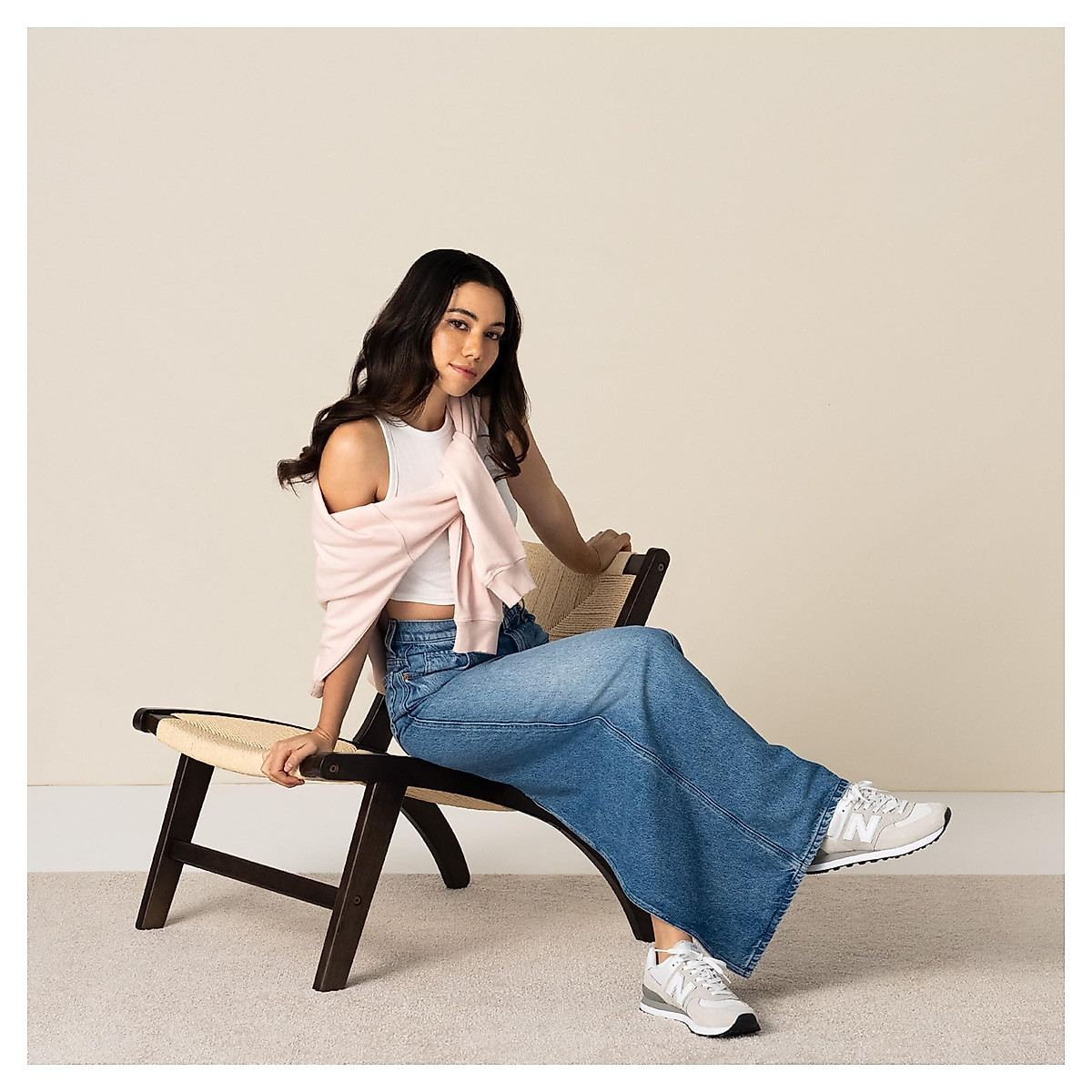 New Balance Women's 574 Core Sneaker, Nimbus Cloud/White, 7