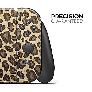 Design Skinz - Compatible with Nintendo Switch OLED Console Bundle - Skin Decal Protective Scratch-Resistant Removable Vinyl Wrap Cover - Vibrant Leopard Print V23