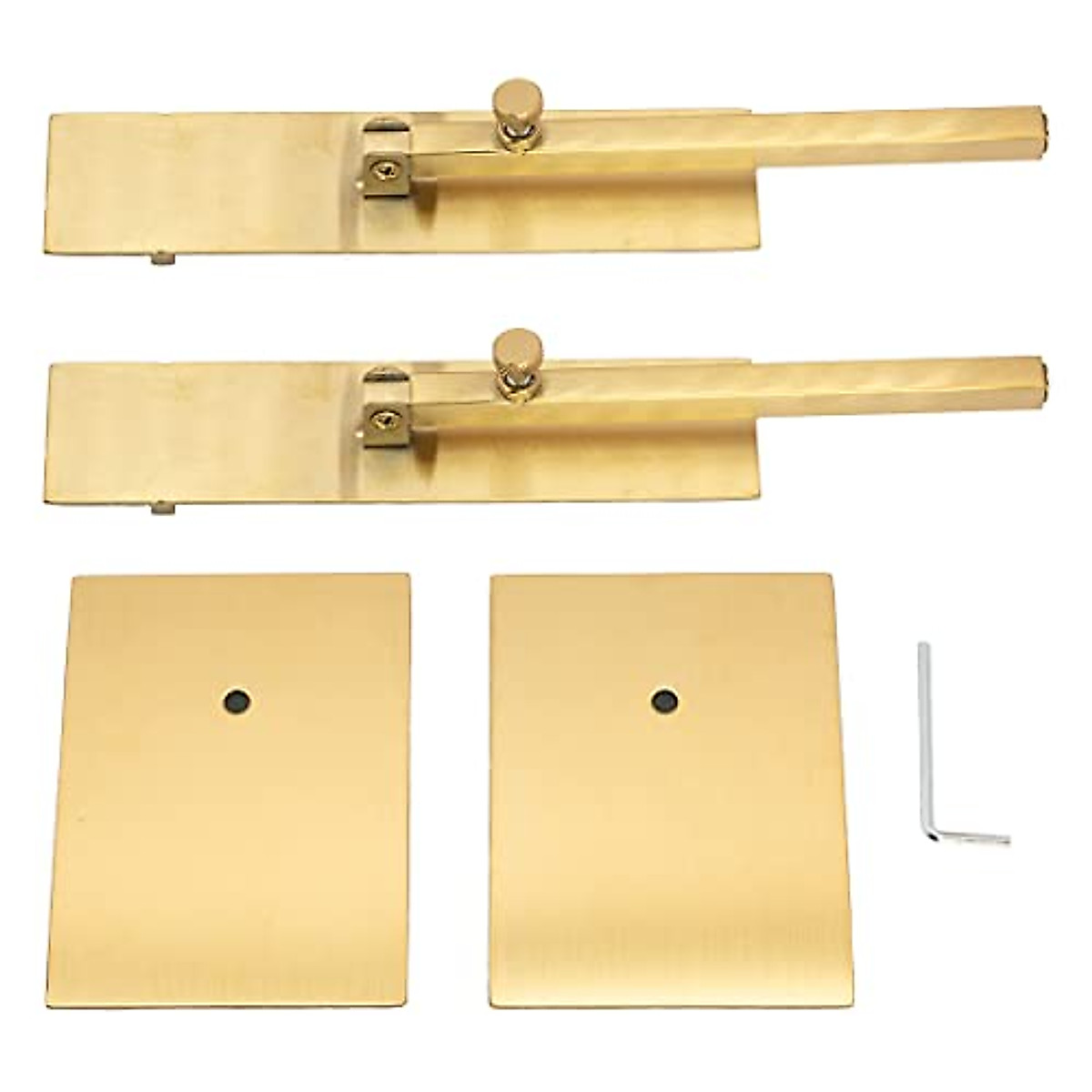 DZLOHAS Shoe Display Stand Golden, Risers Stand Countertop Adjustable Shoe Rack Retail Supplies Stainless Steel Shoe Display, 2 Sets of Shoe Rack (Style2, Golden)