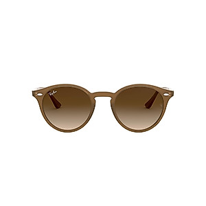 Ray-Ban RB2180 Round Sunglasses, Turtledove/Brown Gradient, 49 mm