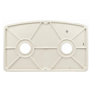 Single Bowl Kitchen Sink - 33 Inch Fireclay Deep Curved Apron Front Kitchen Sink - Premium Double Bowl Sinks for Home, Farmhouse (Grid & Strainer Included) White