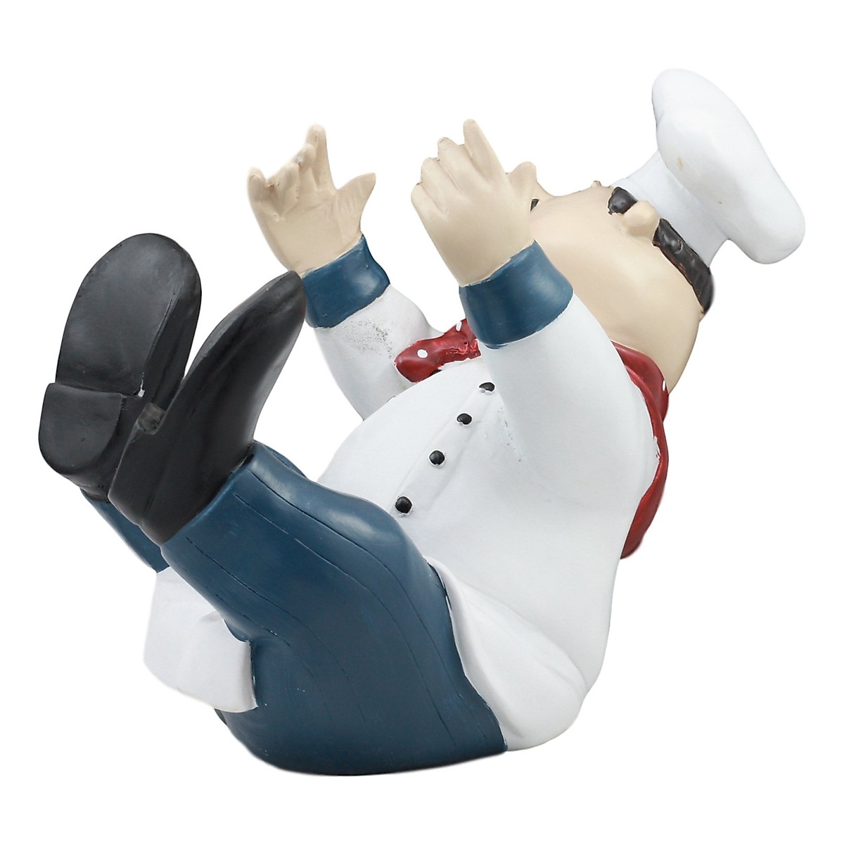 Ebros For The Love Of Wine Fat Chef Marco Hugging Wine Bottle Holder Figurine Kitchen Countertop Wine Cellar Hosting Table Decor Piece