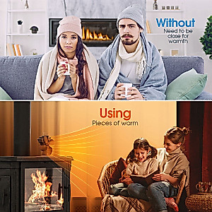 dskaoo Wood Stove Fan Heat Powered Non Electric, 4 Blades Fireplace Fan Save Energy, Efficient Heat Distribution, Quiet Wood Burning Stove Fan Thermal Fan for Buddy Heater/Gas Stove