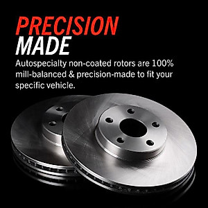 POWERSTOP KOE2427 Autospecialty Rear Replacement Brake Kit-OE Brake Rotors & Ceramic Brake Pads For Infiniti FX350 FX450 M37 M56 Q50 Q60 Q70 QX70 Murano Pathfinder Quest [Model Specific]