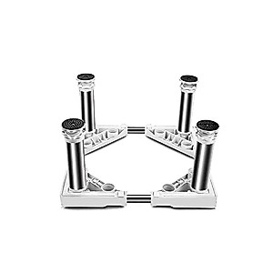Refrigerator Base Moisture Proof Dishwasher holder stand with Adjustable 4 legs Height 5.9" Air Conditioner Base ice maker High Rack furniture Stainless Steel Base(legs height: 5 ³³/₆₄ inches)