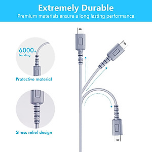 DS Lite Charger Replacement for Nintendo DS Lite, AC Adapter Wall Plug Compatible with NDSL Charger (100-240v)