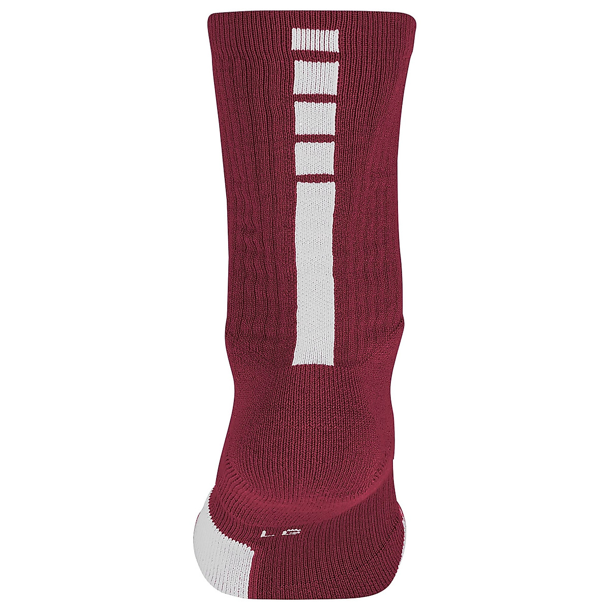 NIKE Elite Basketball Crew Socks (University Red/White, Medium)