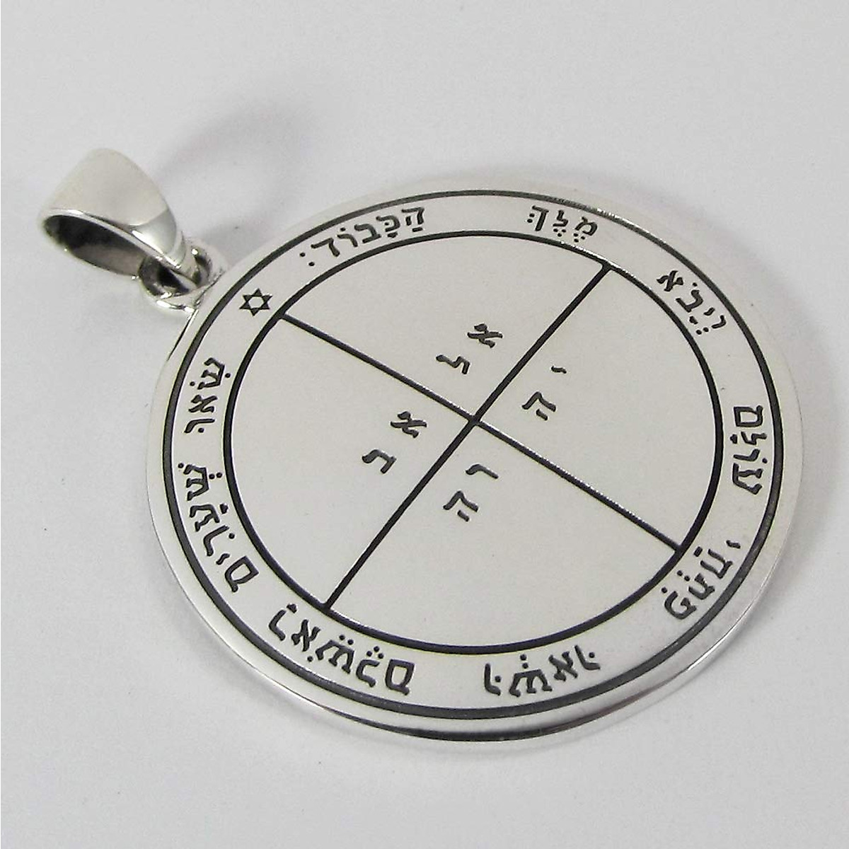 Moonlight Mysteries Sterling Silver Fifth Pentacle of Mercury Talisman for Opportunity