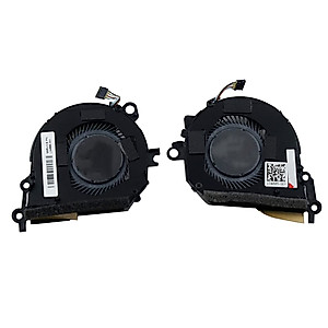 GPU + CPU Cooling Fan for HP Spectre 13-AE 13T-AE 13T-AE000 TPN-Q199 Series 13-AE010CA 13-AE011DX 13-AE012DX 13-AE013DX 13-AE014DX 13-AE015CA 13-AE015DX 13-AE020CA 13-AE030CA 13-AE040CA Dual Fan