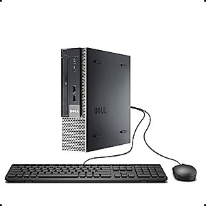 Dell OptiPlex 9020 USFF Desktop Computer PC, Intel Quad Core i5-4570s up to 3.6GHz, 16G DDR3, 256G SSD, WiFi, BT, 4K Support, DP, VGA, Windows 10 Pro 64 Bit-Language English/Spanish/French (Renewed)