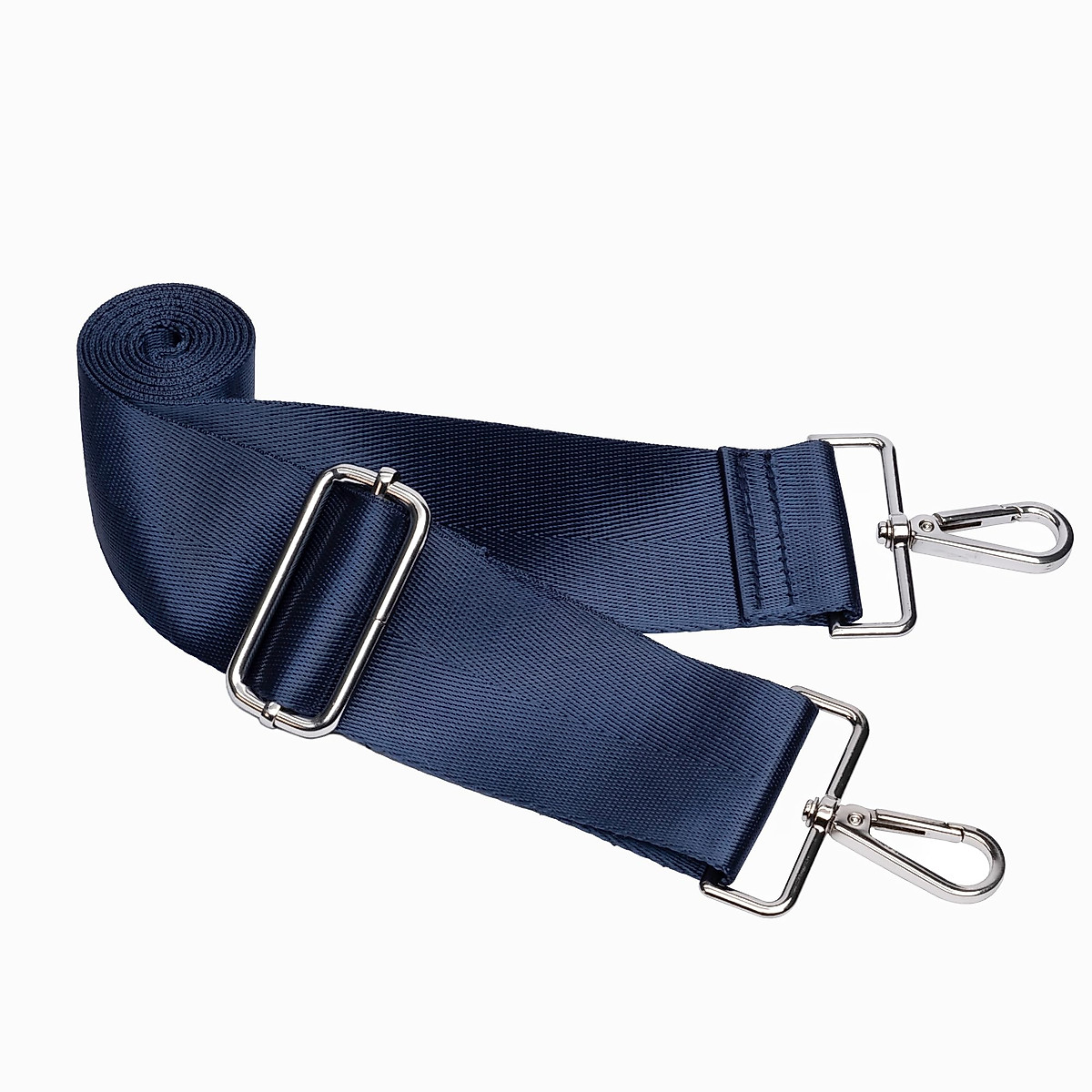 WanderFull Original Crossbody HydroBag | Quilted Water Bottle Carrier | Puffer Tote Tumbler Holder with Pockets for Purse, Phone & Accessories | Carry Travel Essentials (Navy Shiny & Solid Strap)