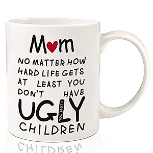 Gifts for Mom from Daughter Son,11oz Funny Coffee Mug Gifts for Mom Grandma Mother in Law Aunt,Unique Mothers Day Present Idea for Women Her,Mom Gifts for Mothers Day Valentines Day Birthday Christmas