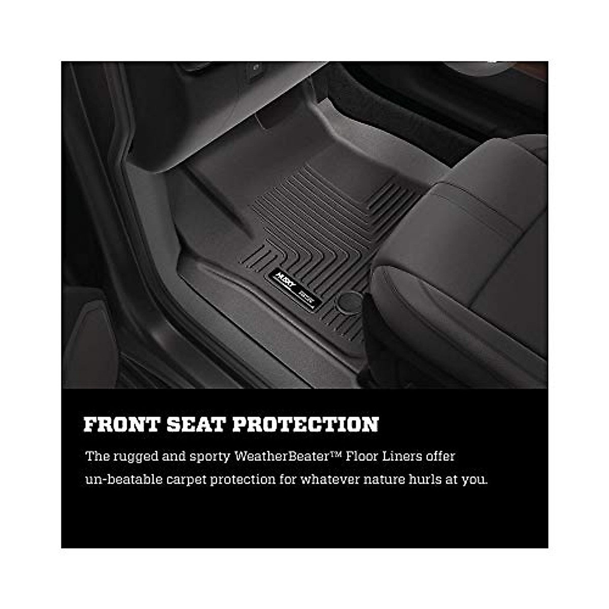 Husky Liners Weatherbeater | Fits 2009 - 2014 Ford F - 150 SuperCrew Cab w/Manual Transfer Case Shifter | Second Row Liner, Tan | 19333