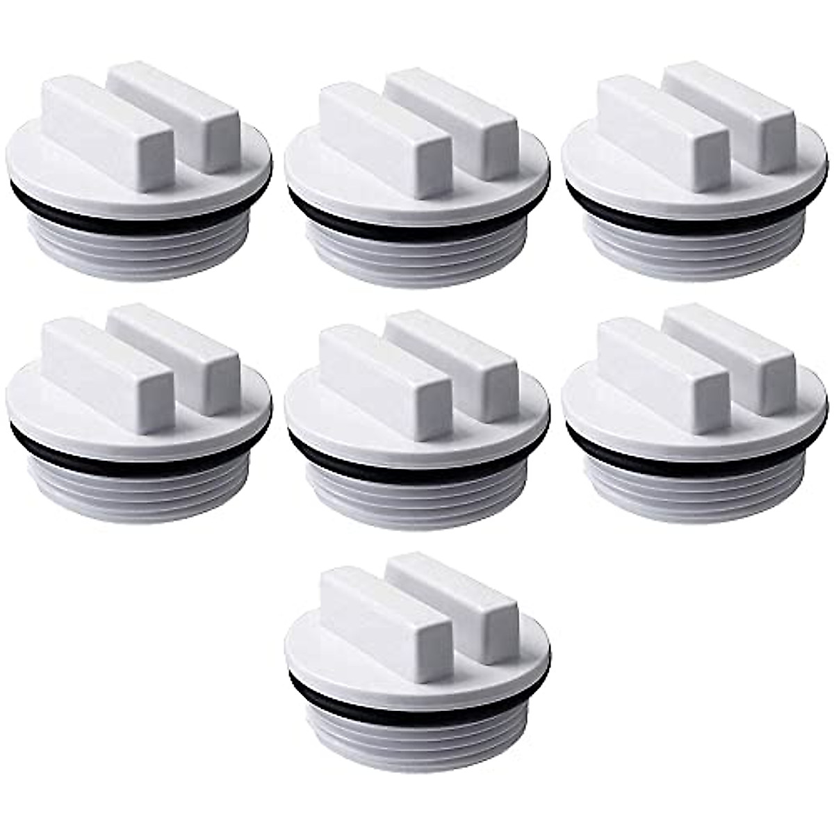 Canamax SP1022C Pool Filter Drain Plug Premium Replacement Part Compatible with Hayward Pentair Pool Filter - Pack of 7