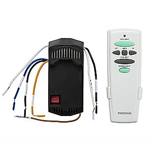 Universal Ceiling Fan Remote Control Kit with Up Down Light Replacement for Hampton Bay Harbor Breeze Hunter Litex Westinghouse 3-Speed Dimmer UC7078T UC7067RC L3H2010FANHD Fan-HD6 FAN-28R -Pikeman