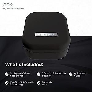 iBasso SR2 High-Definition Audiophile Open-Back Headphones, Over-The-Ear Headphones with Cable Adapter