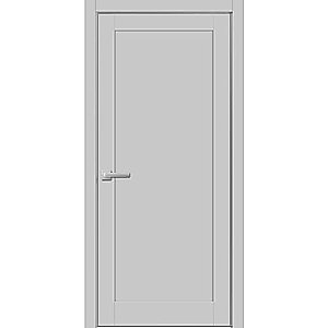Solid French Door 36 x 80 inches | Quadro 4111 Matte Grey | Single Regular Panel Frame Trims Handle | Bathroom Bedroom Sturdy Doors